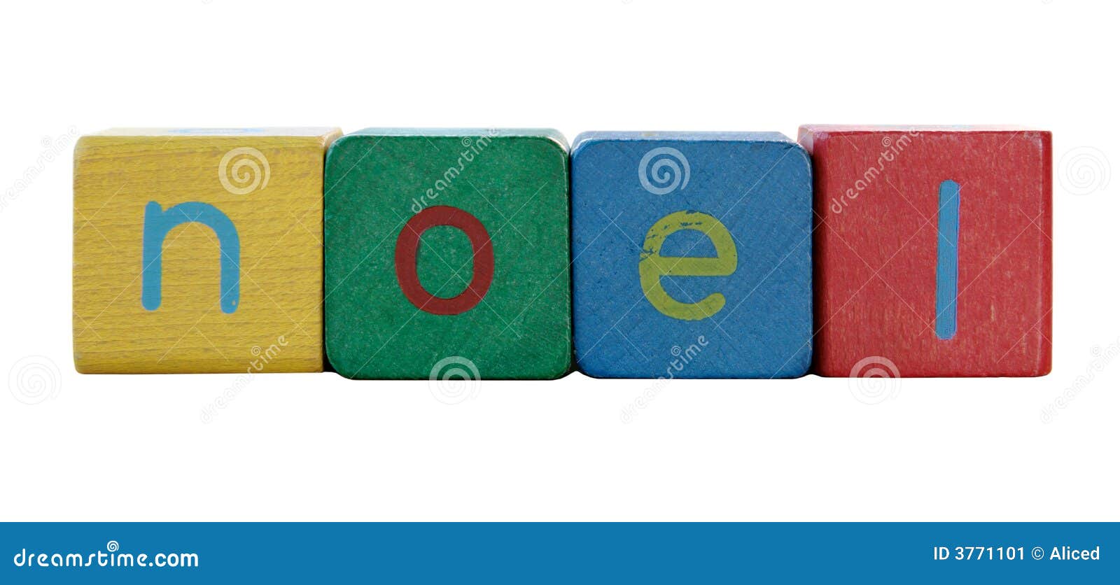 Noel in Children S Block Letters Stock Image - Image of preschool ...