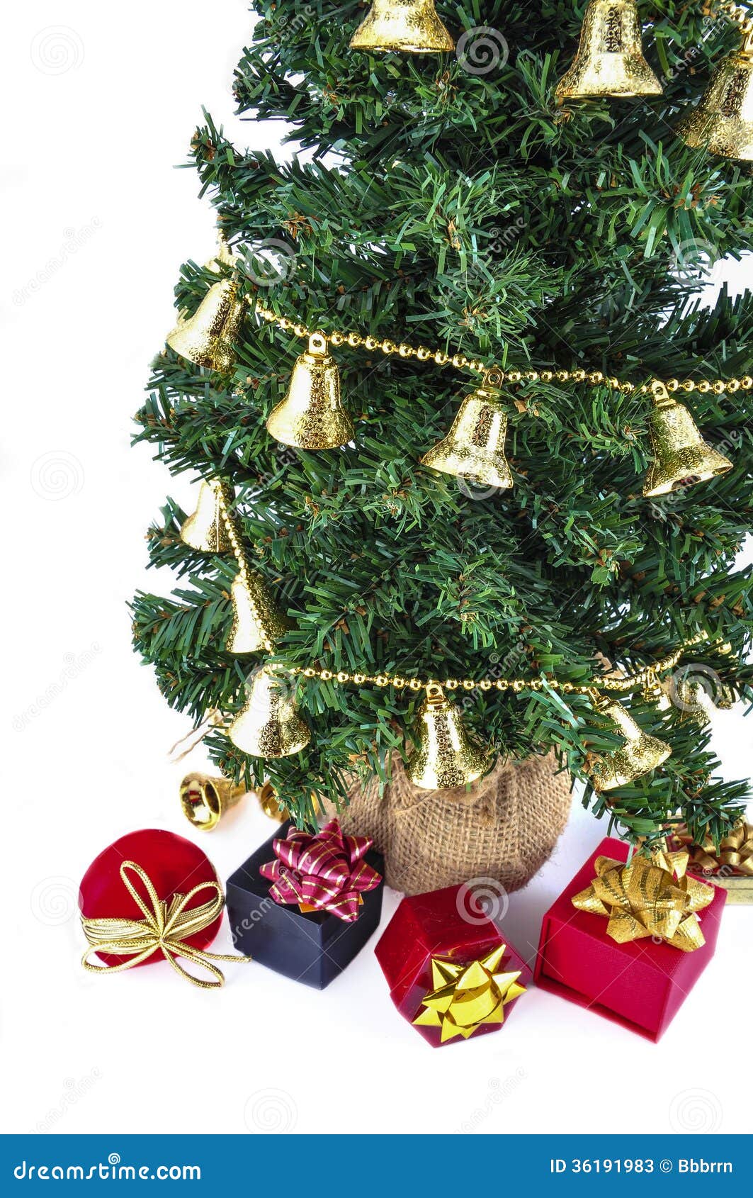 Noel tree and gifts stock image. Image of christmas, green - 36191983