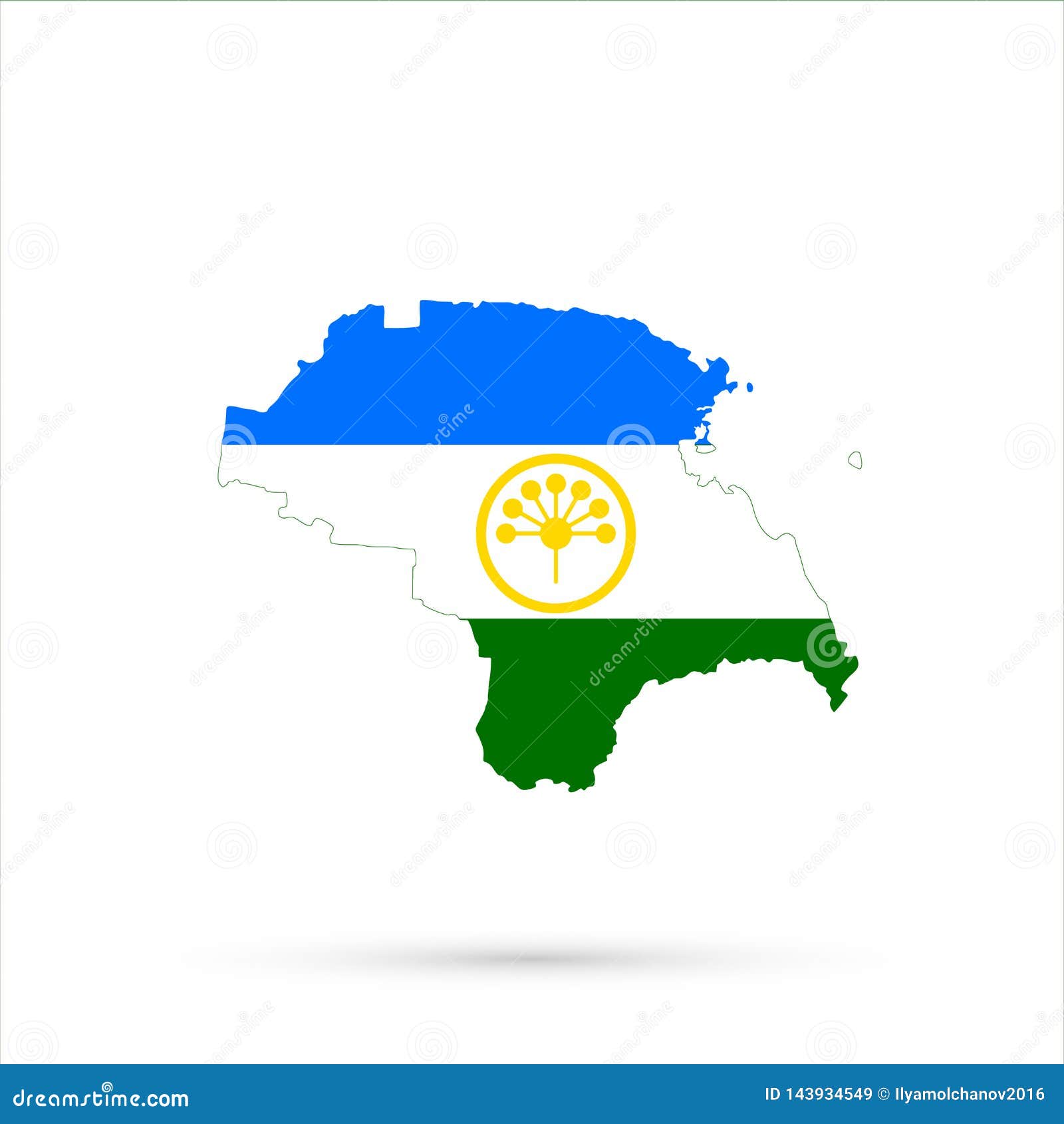 Nogais Ethnic Territory Russia Map In Turkmen Sahra Flag Colors ...
