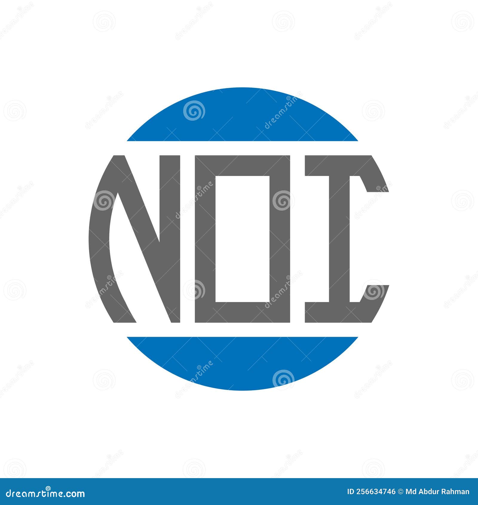 NOI Letter Logo Design on White Background. NOI Creative Initials ...