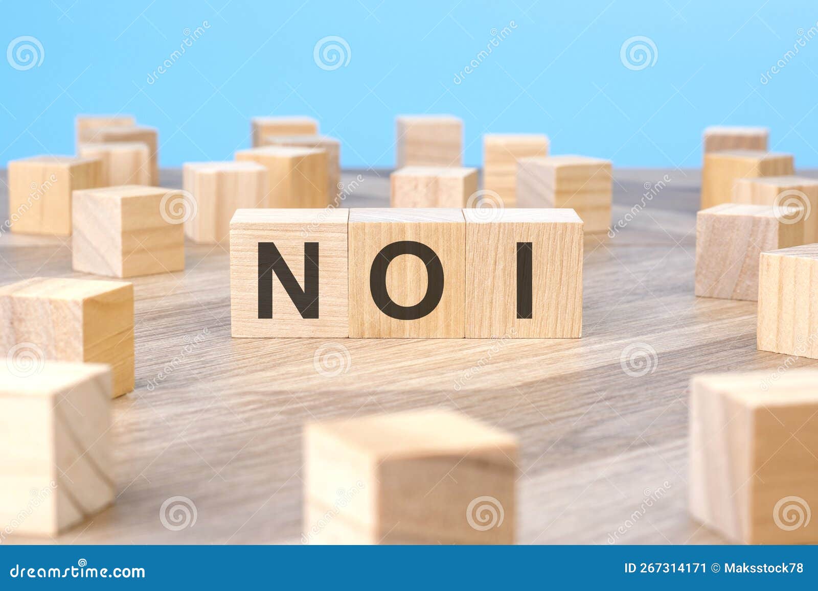 NOI Text As Symbol on Cube Wooden Blocks. Stock Image - Image of ...