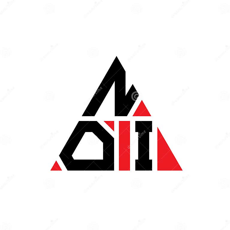 NOI Triangle Letter Logo Design with Triangle Shape. NOI Triangle Logo ...