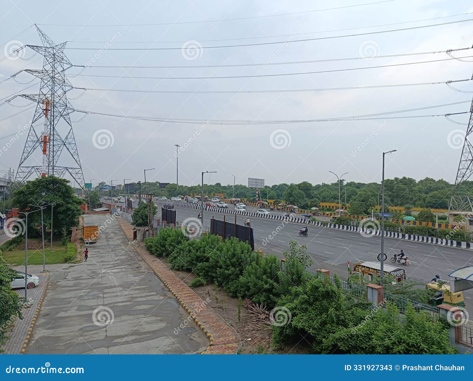 Noida , India - High Voltage Electric Tower in Noida 18 August 2024 ...