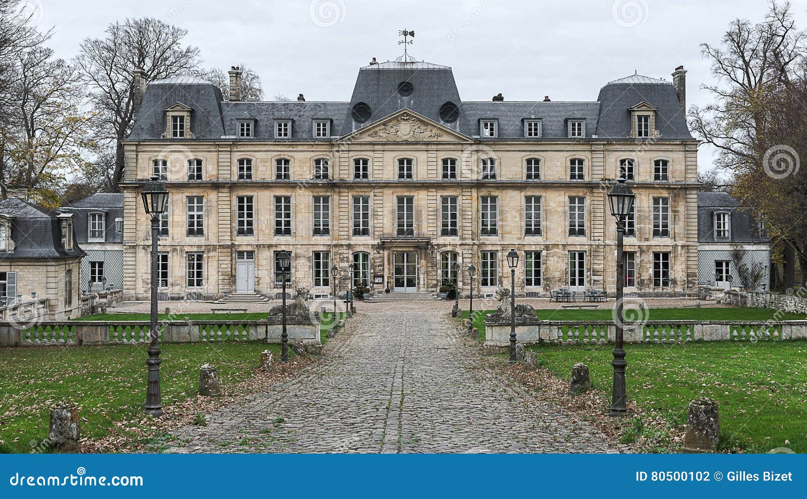 Nointel Castle, France stock photo. Image of ancient - 80500102