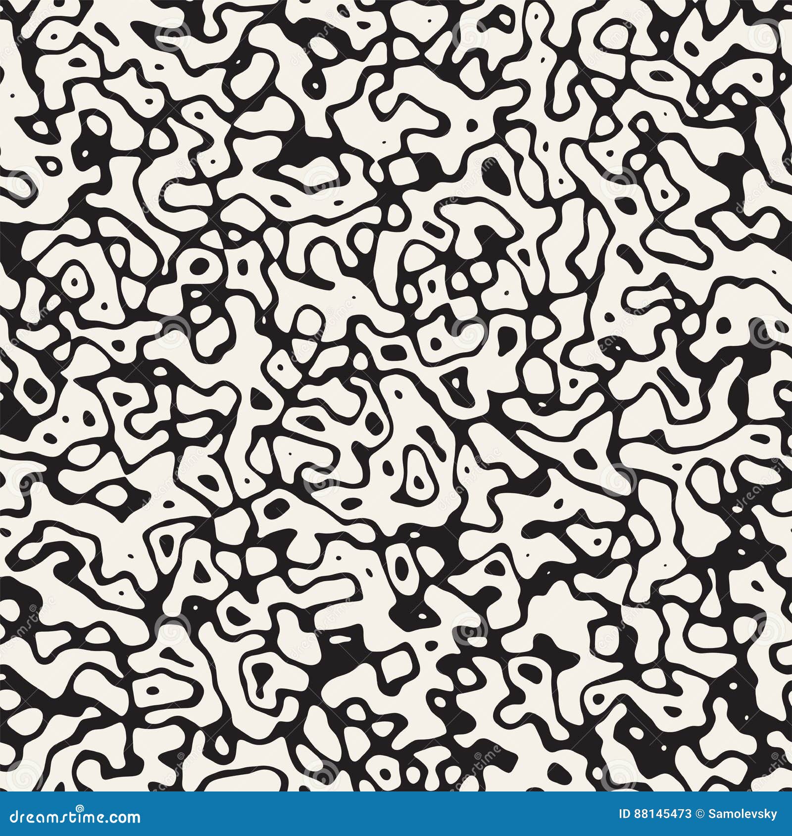 Noise Grunge Abstract Texture. Vector Seamless Black and White Pattern ...