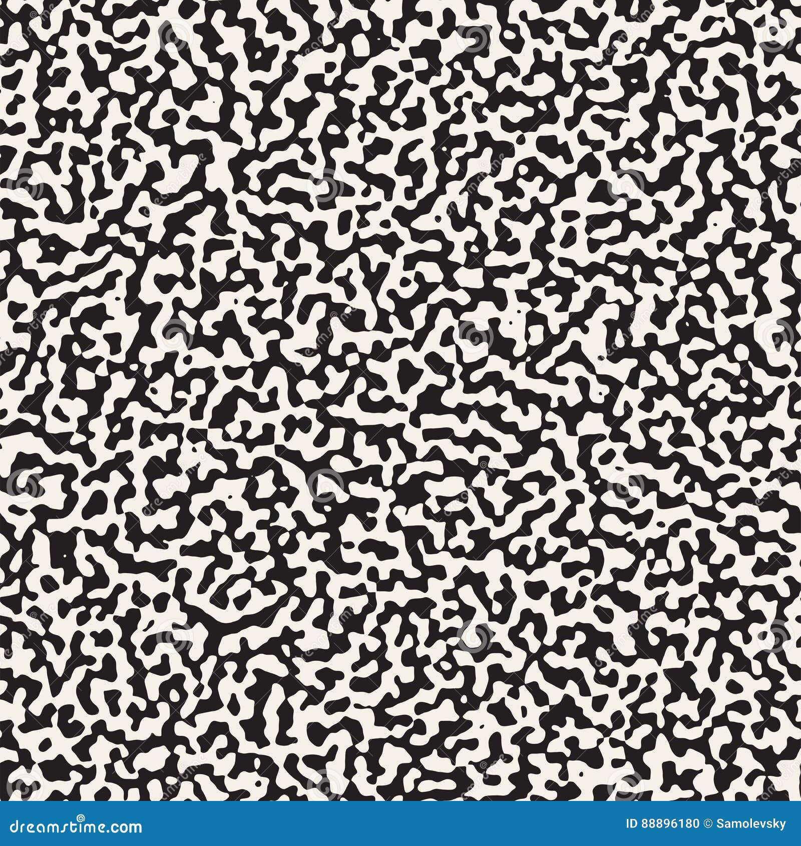 Noise Grunge Abstract Texture Vector Seamless Black And White Pattern Stock Vector