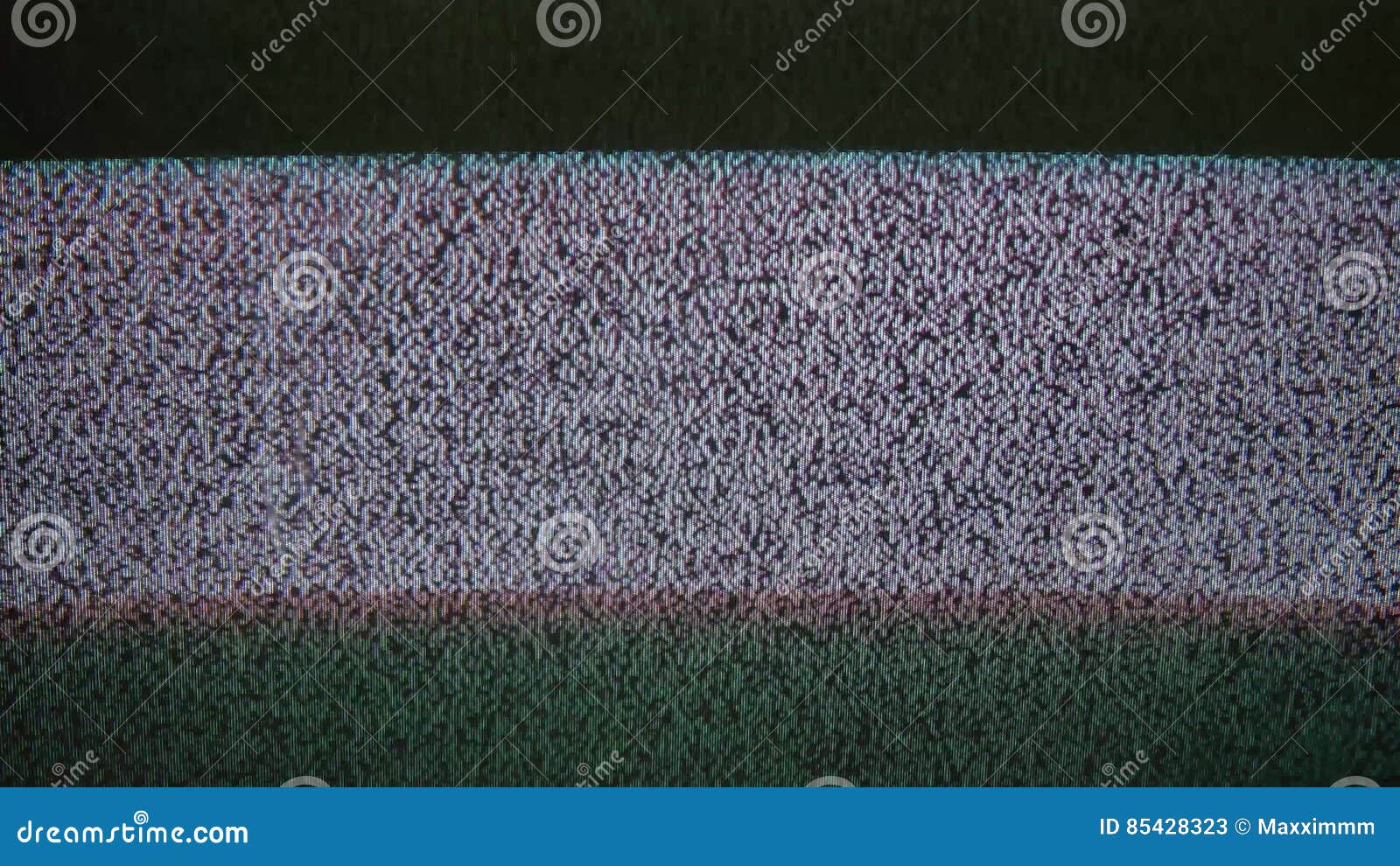 Noise Interference Bad Signal Screen Tv the Television Stock Image ...