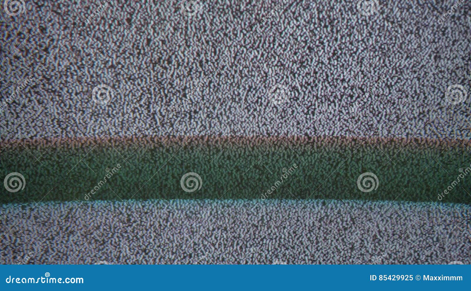 Noise Interference Tv Bad Signal Screen the Television Stock Image ...