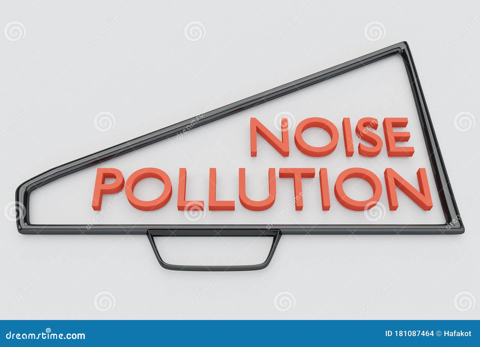 NOISE POLLUTION concept stock illustration. Illustration of sign ...
