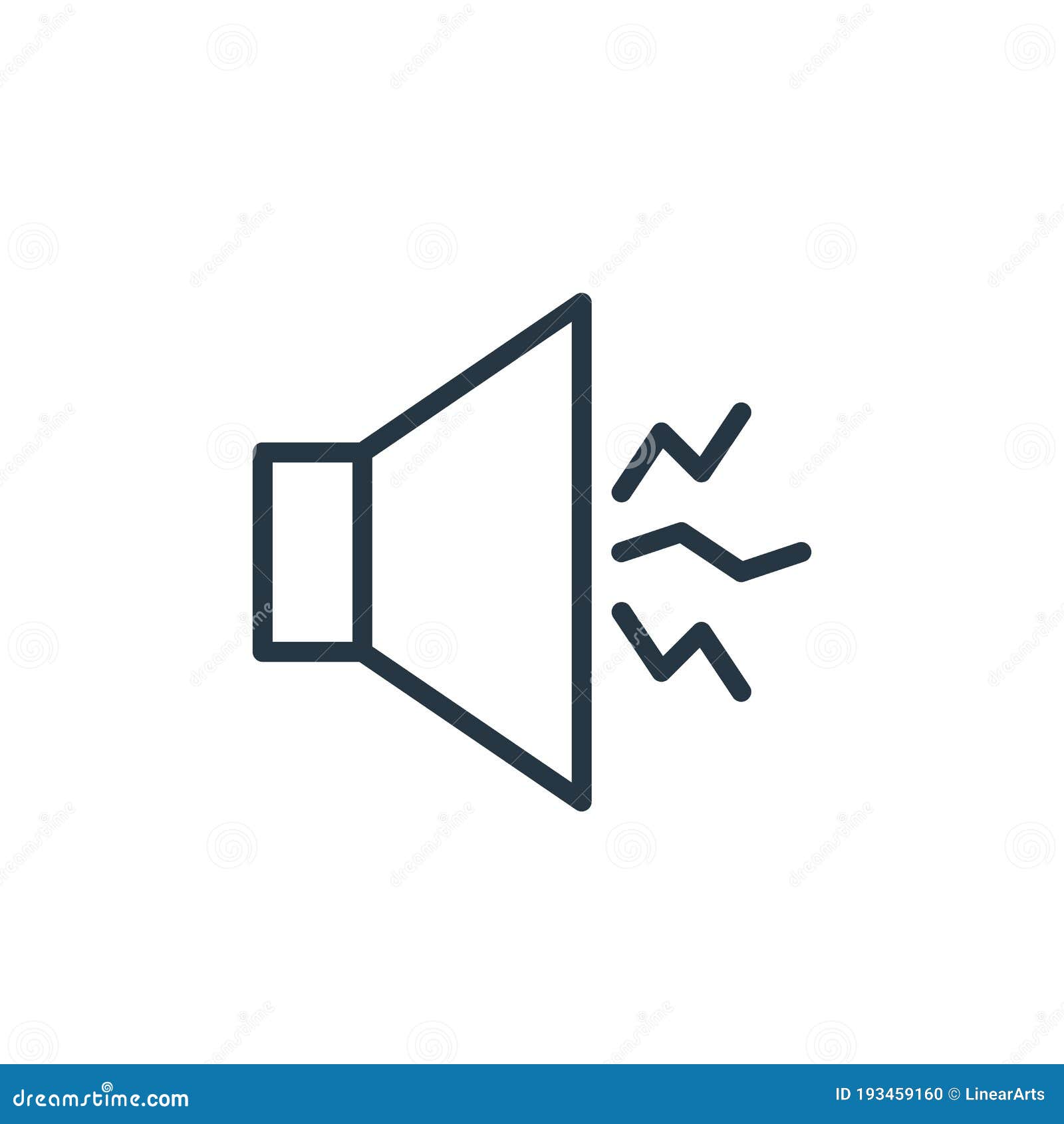 Noise Pollution Icon Vector from Pollution Concept. Thin Line ...