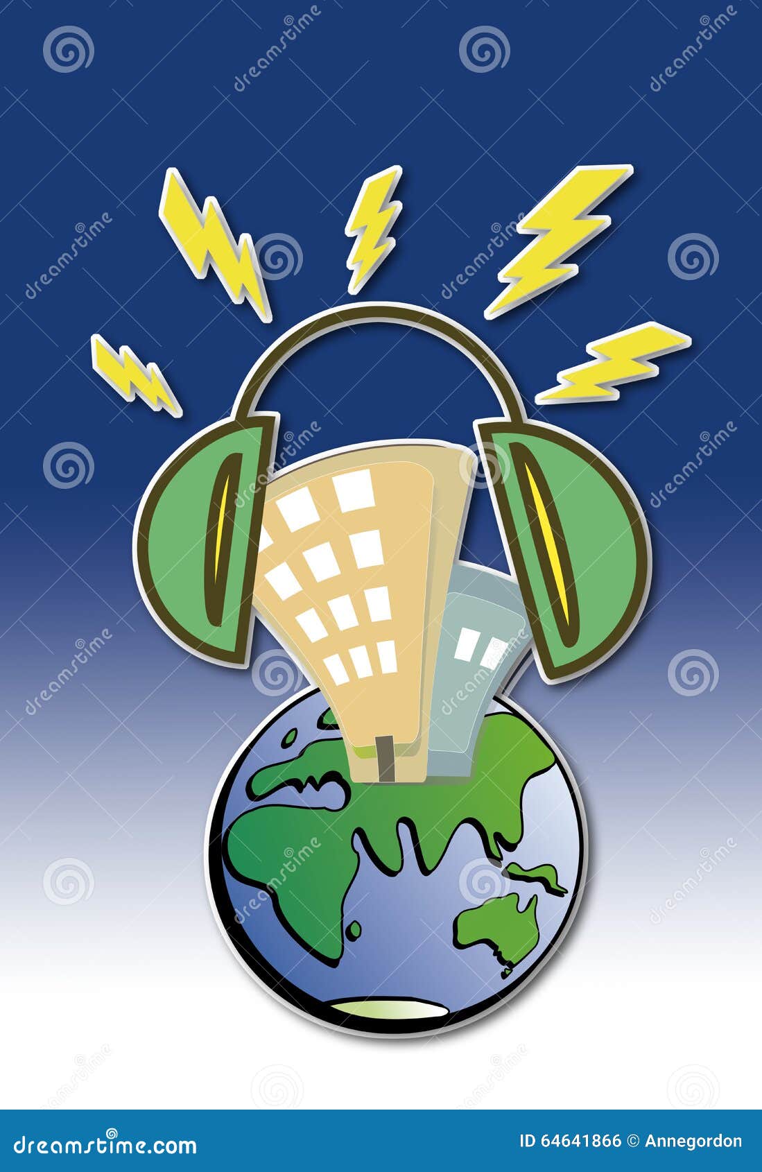 Noise world stock illustration. Illustration of acoustic - 64641866