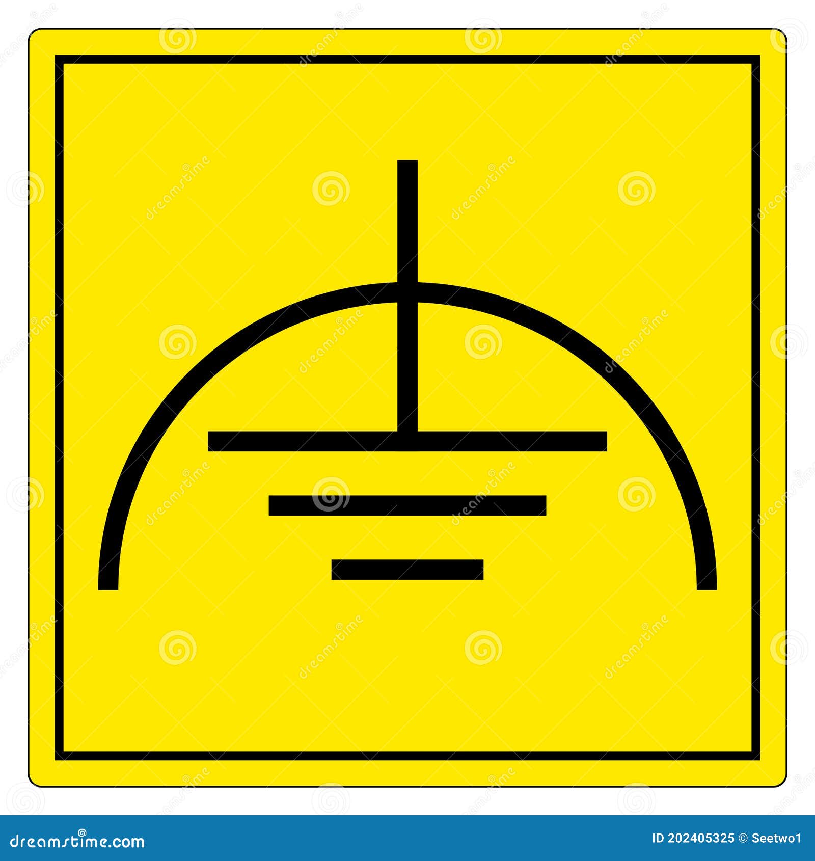 Noiseless Earth Clean Ground Symbol Sign, Vector Illustration, Isolate ...