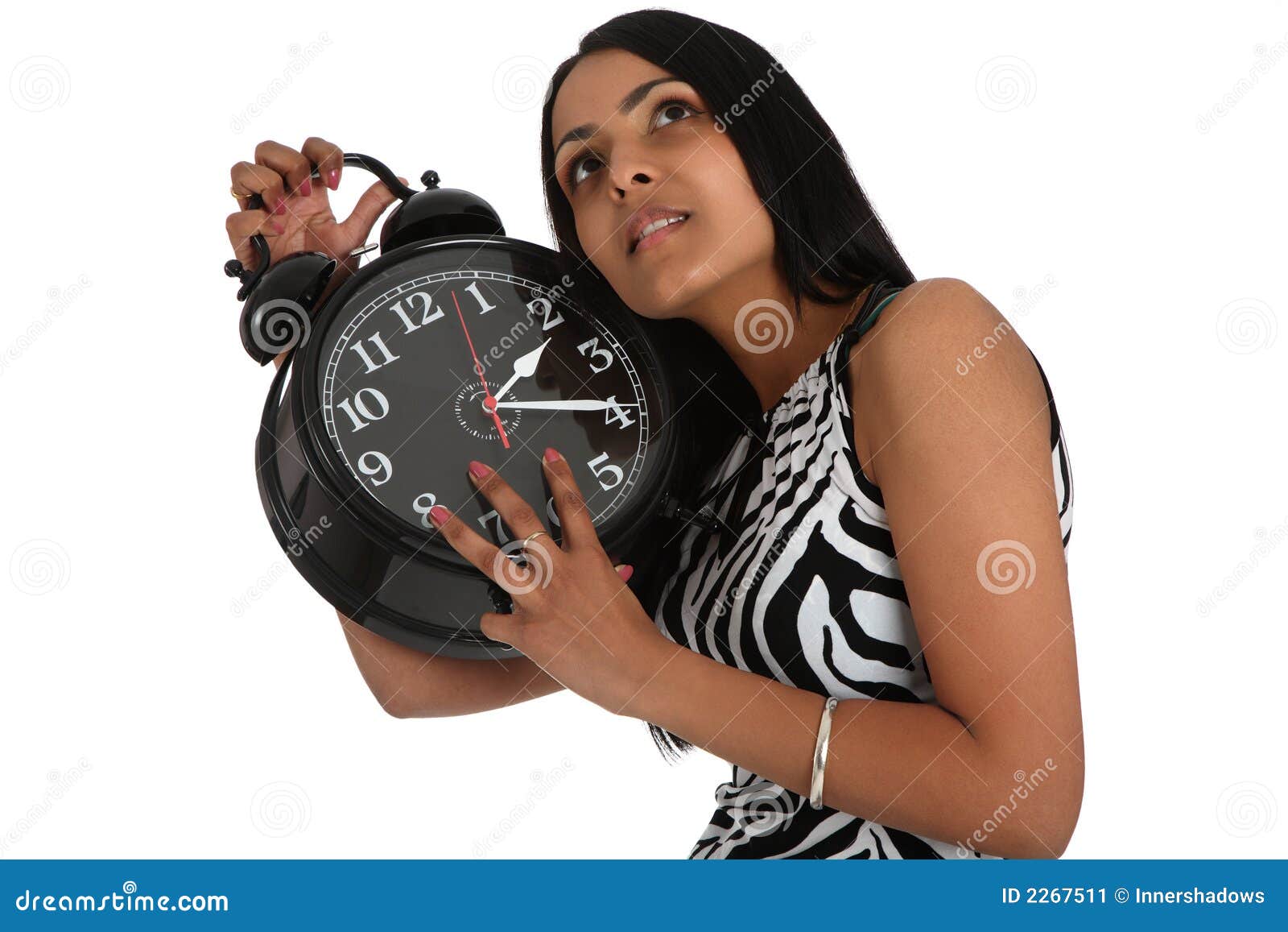 Noisy alarm clock stock image. Image of stripes, adult - 2267511