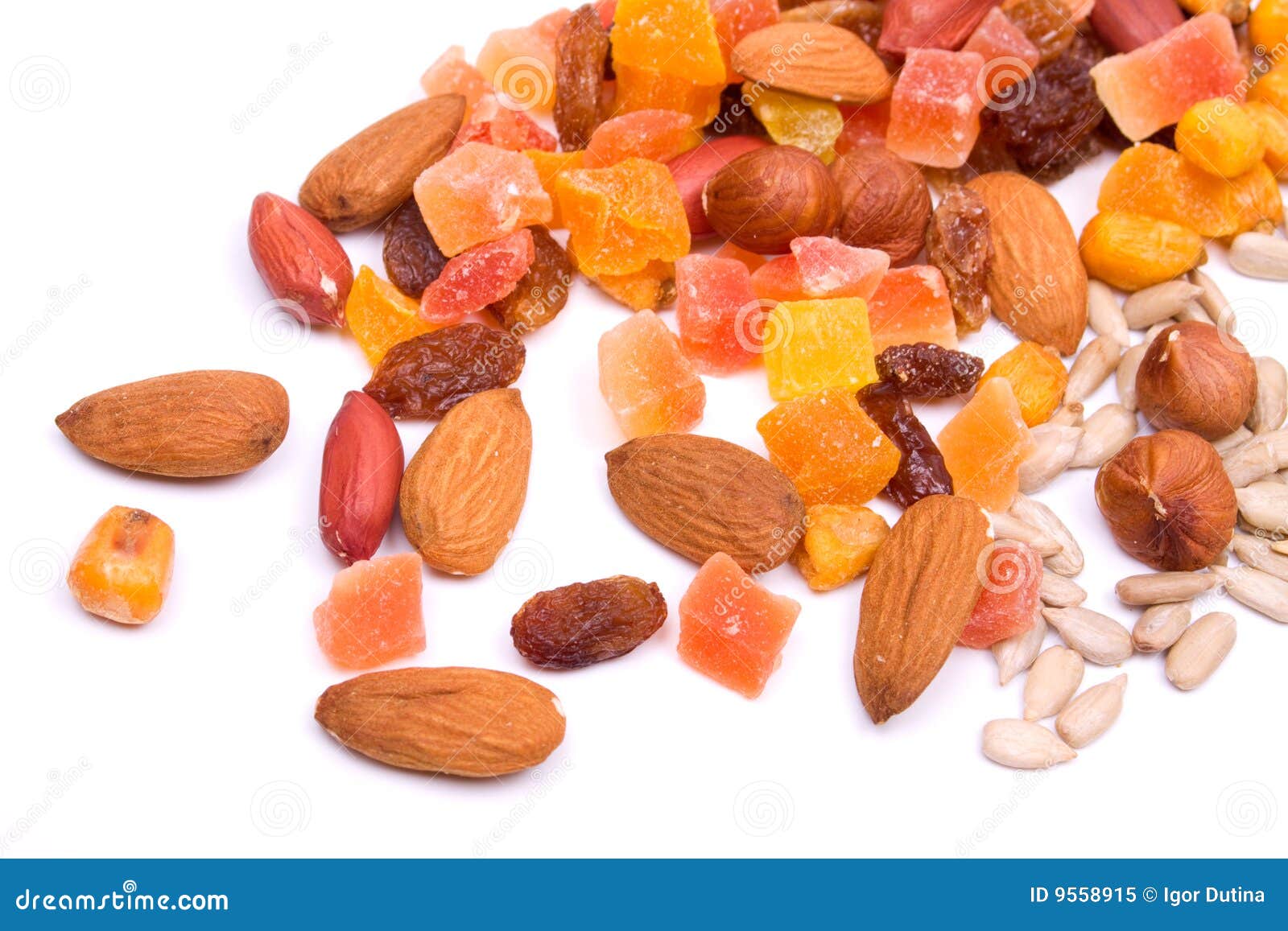 Noix de fruits secs image stock. Image du nourriture, texture - 9558915