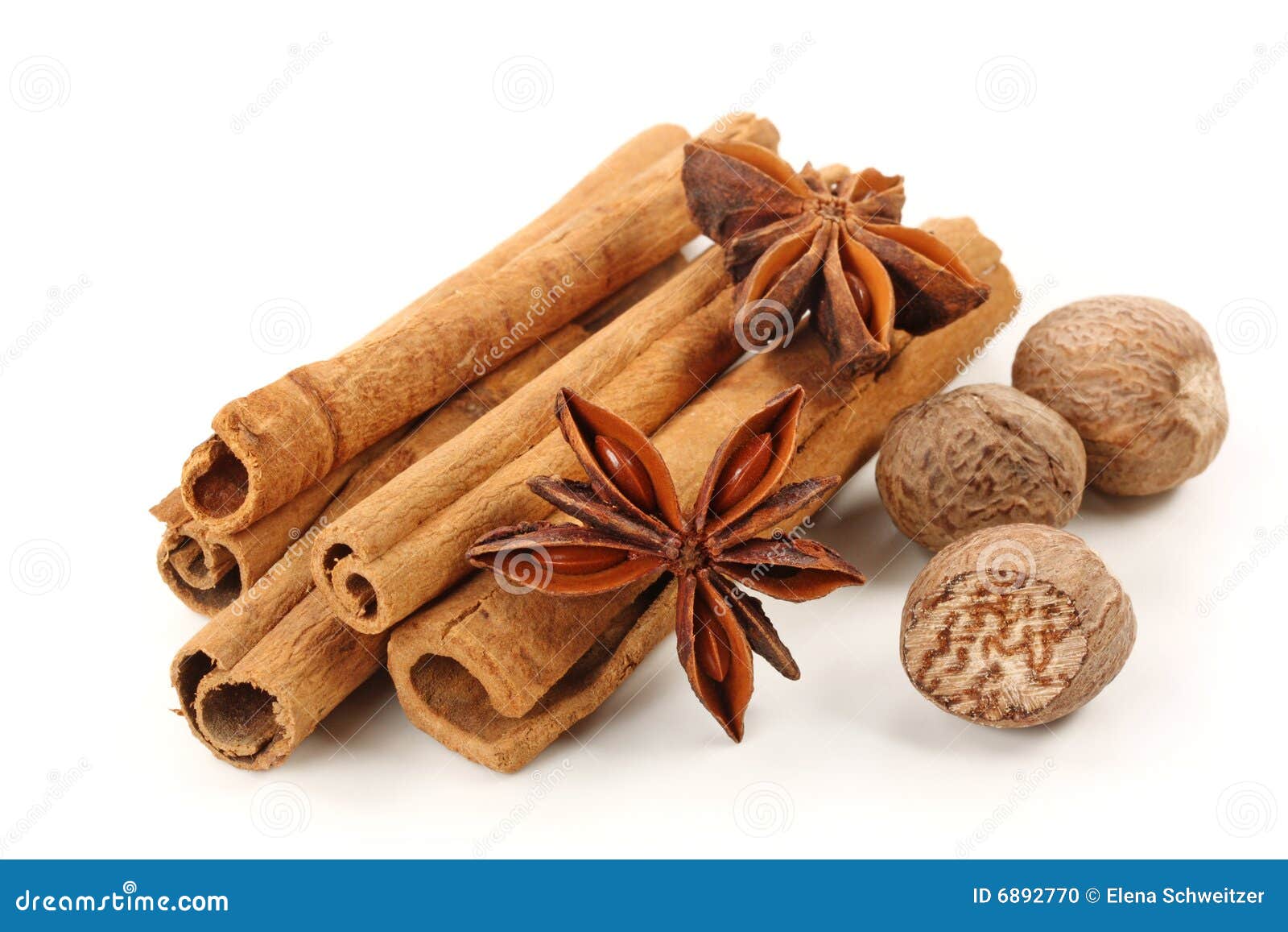 Noix De Muscade De Cannelle D'anis Photo stock - Image du fond, étoile ...
