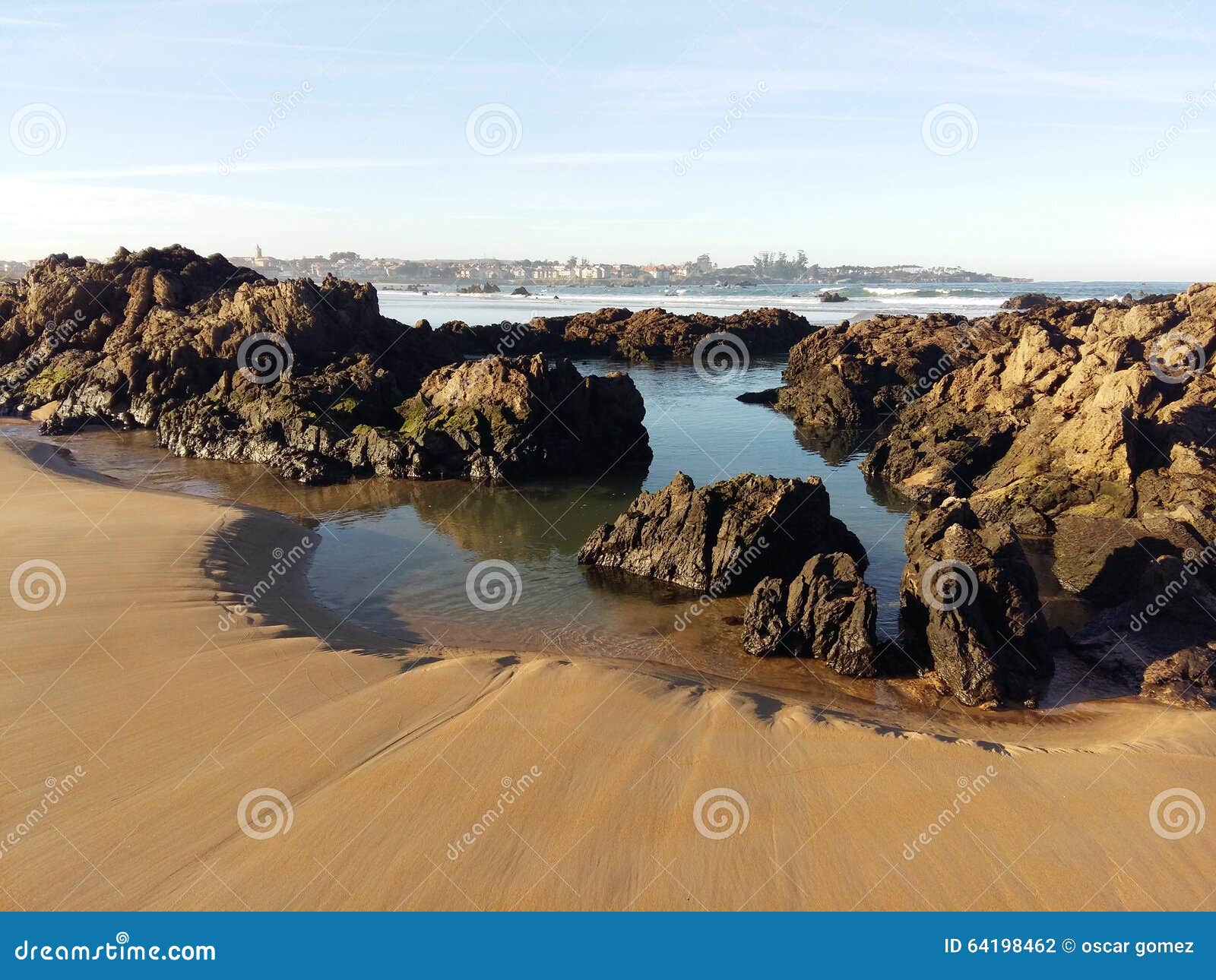 Noja - Cantabria (spain) stock photo. Image of playa - 64198462