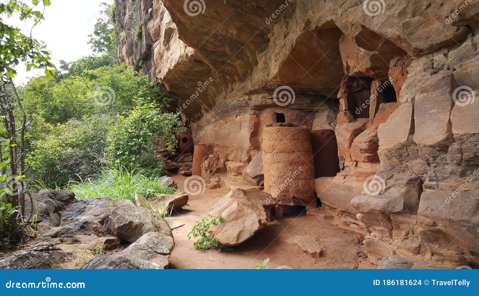 The Nok Caves in the North of Togo Stock Photo - Image of cave, rock ...