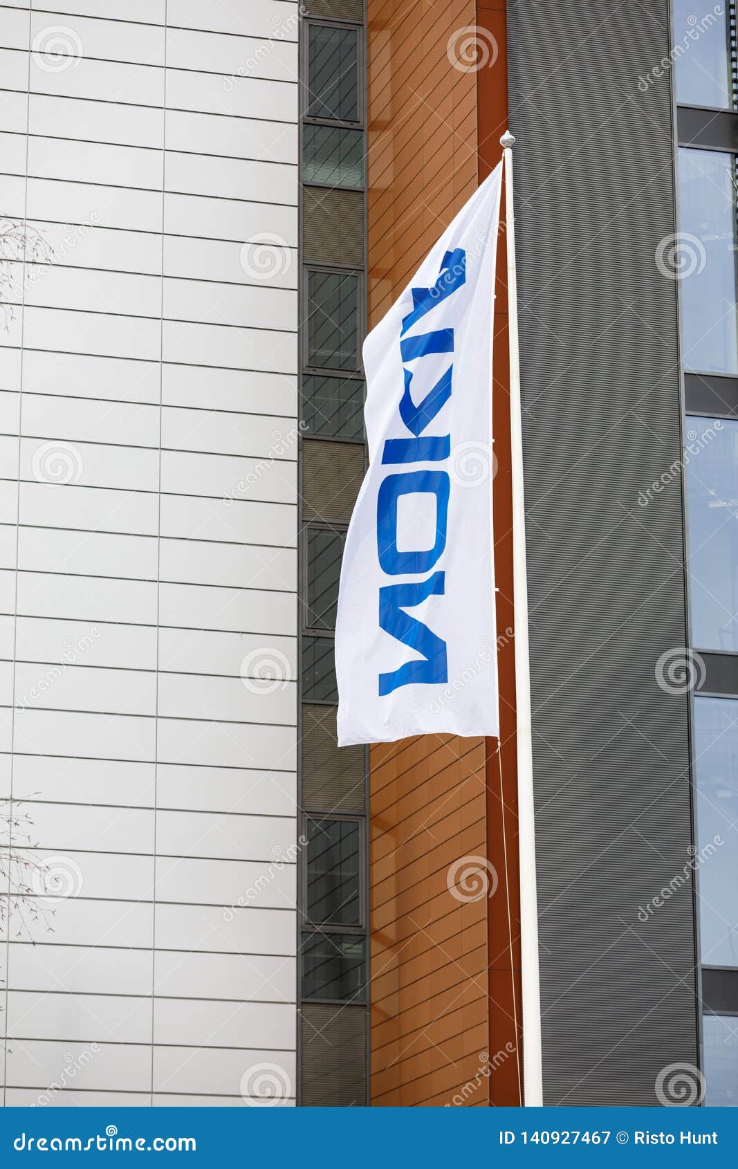 Nokia Flags Wave in the Wind Editorial Photography - Image of firm ...