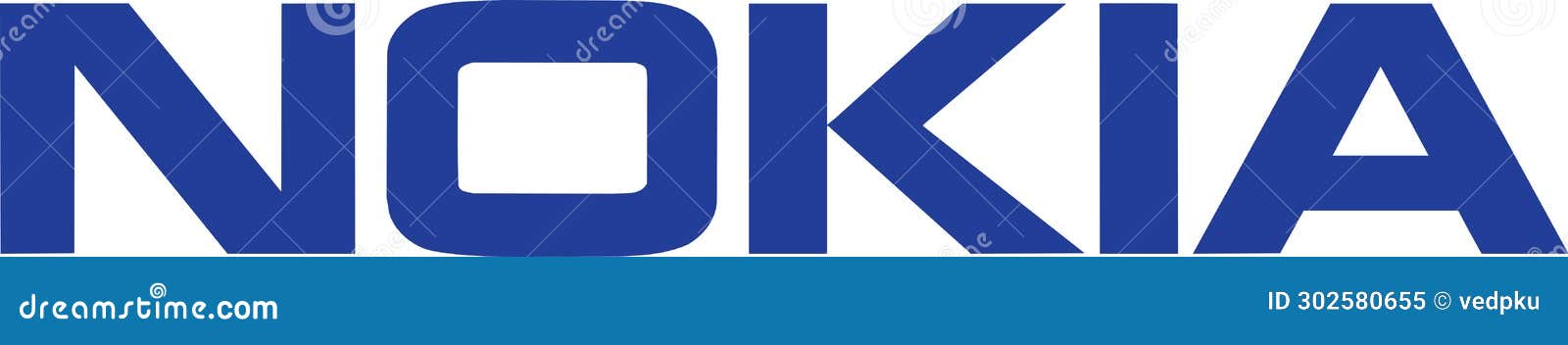 Nokia logo in Vector NOKIA editorial image. Illustration of message ...