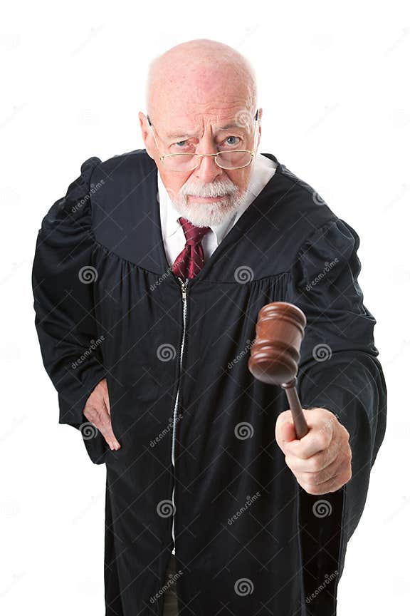 Nol Nonsense Skeptical Judge Stock Photo - Image of legal, male: 28591944