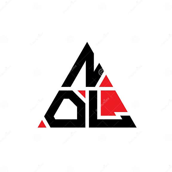 NOL Triangle Letter Logo Design with Triangle Shape. NOL Triangle Logo ...