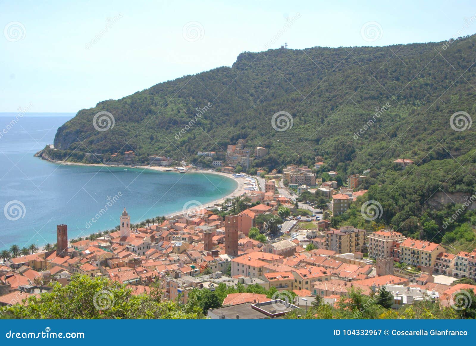 Noli, Liguria - Italia immagine stock. Immagine di riviera - 104332967