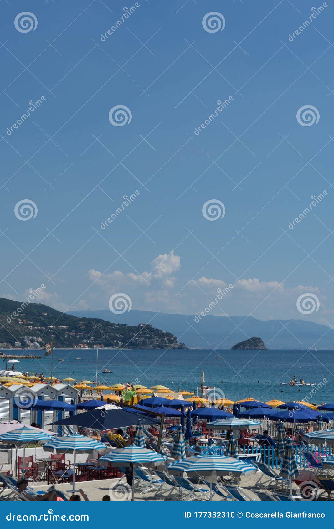 Noli, Liguria - Italy. the Beach. June 2018 Editorial Image - Image of ...