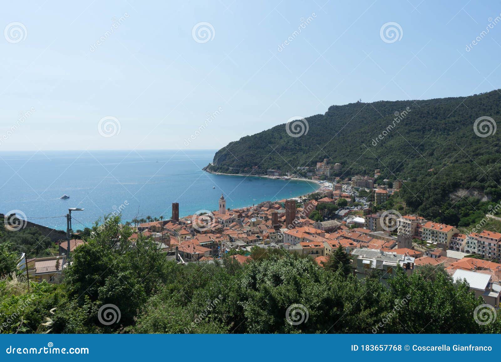 Noli, Liguria - Italy stock photo. Image of arch, coast - 183657768