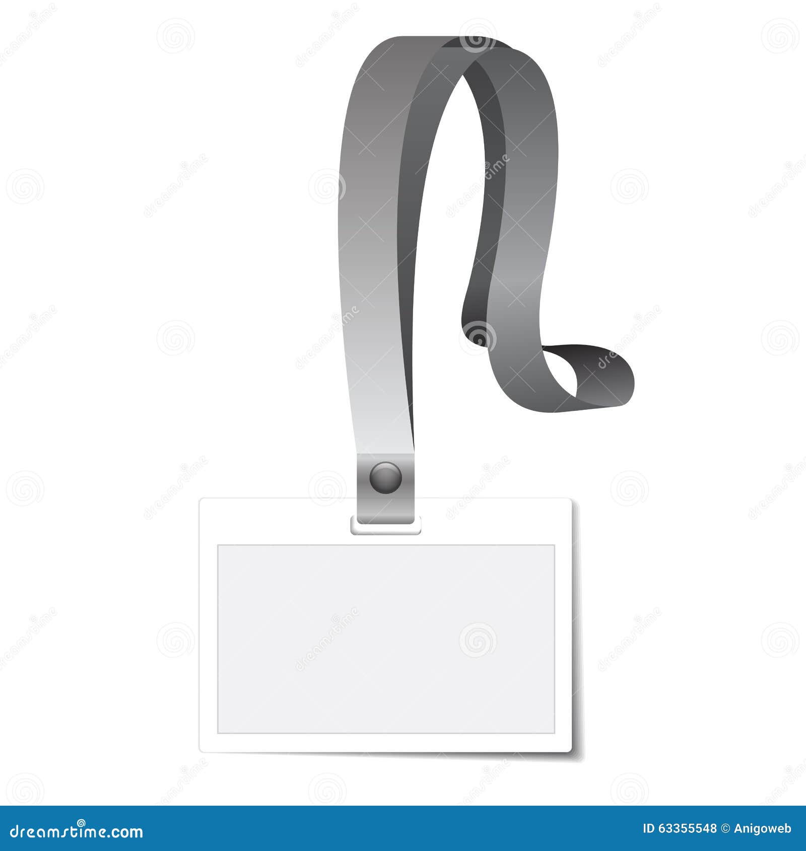 Nom De Support Ou De Carte D'identification Illustration de Vecteur ...