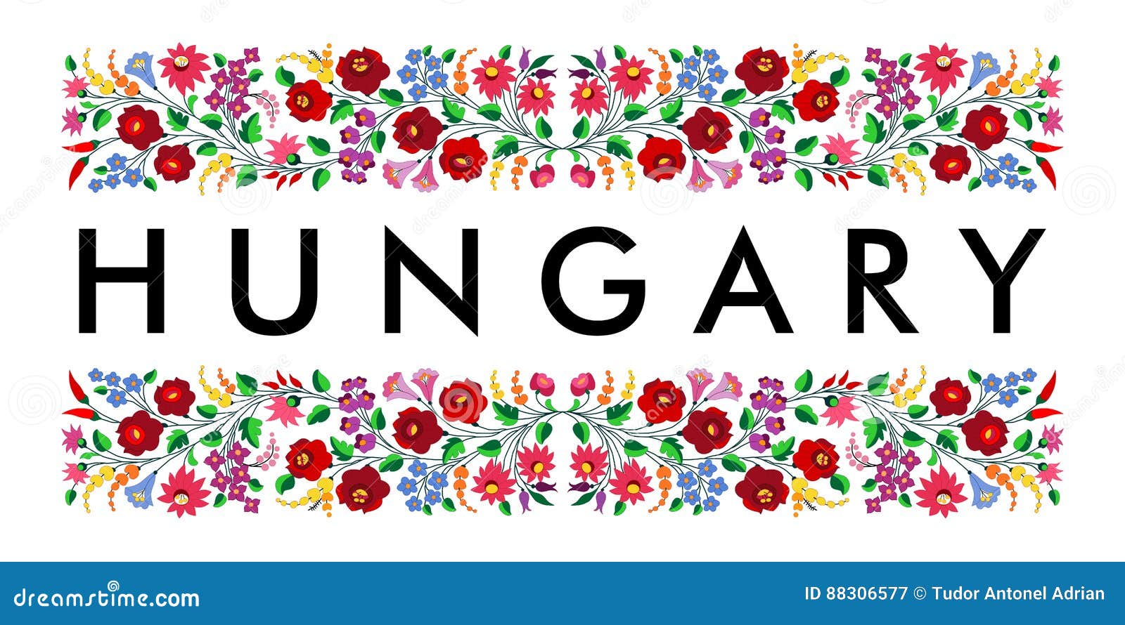 Nom De Symbole De Pays De La Hongrie Illustration Stock - Illustration ...