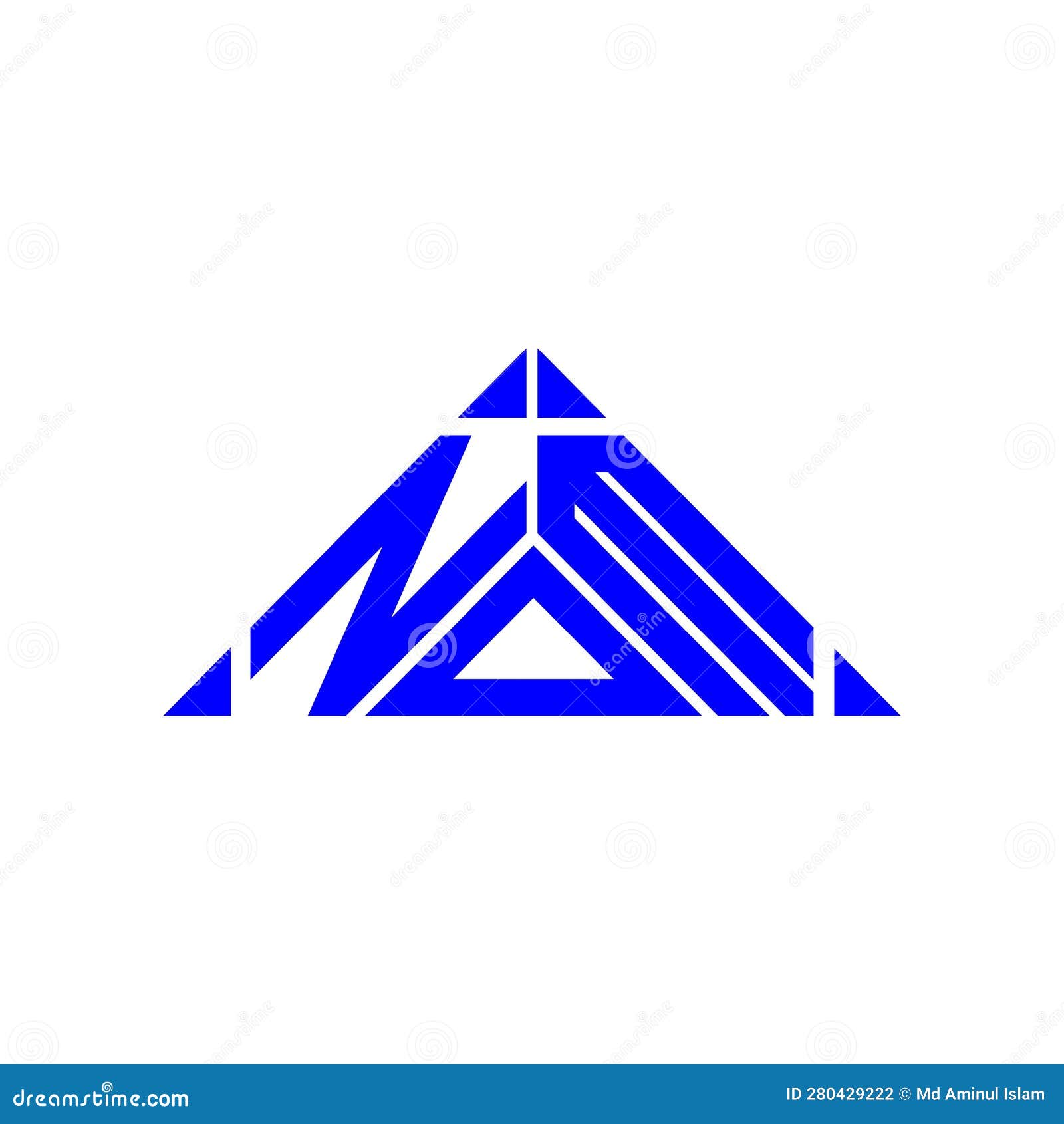 NOM Letter Logo Creative Design with Vector Graphic, NOM Stock Vector ...