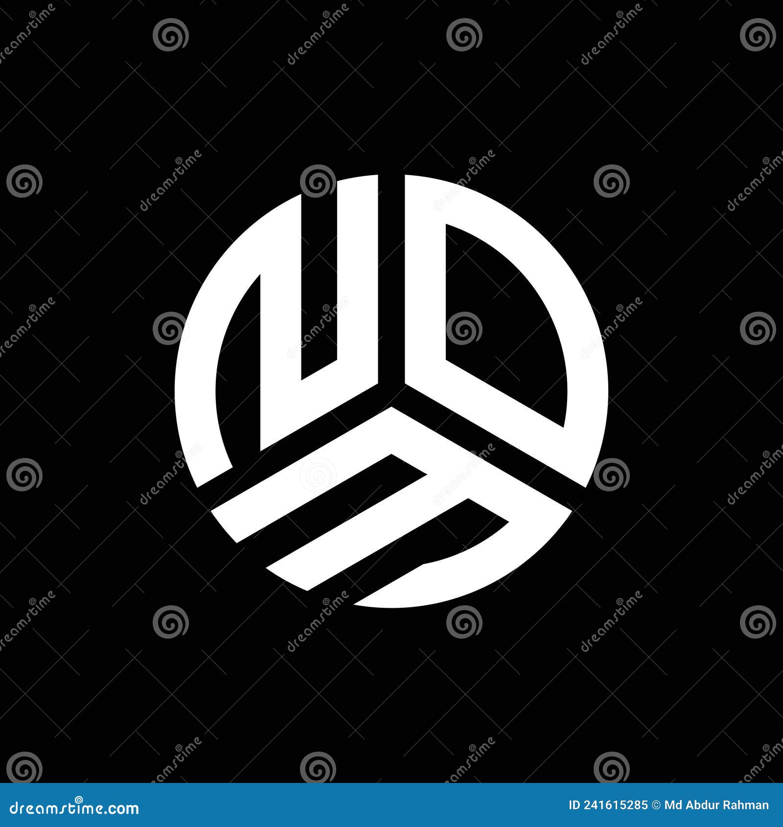 NOM Letter Logo Design on Black Background. NOM Creative Initials ...