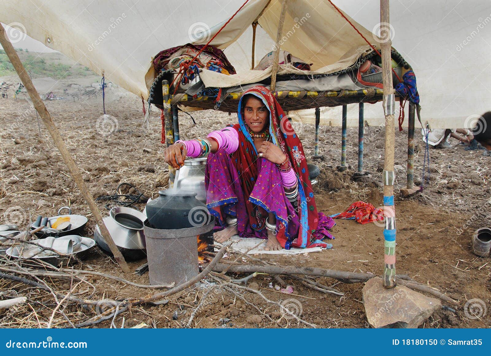 Nomad People in India editorial image. Image of cloth - 18180150