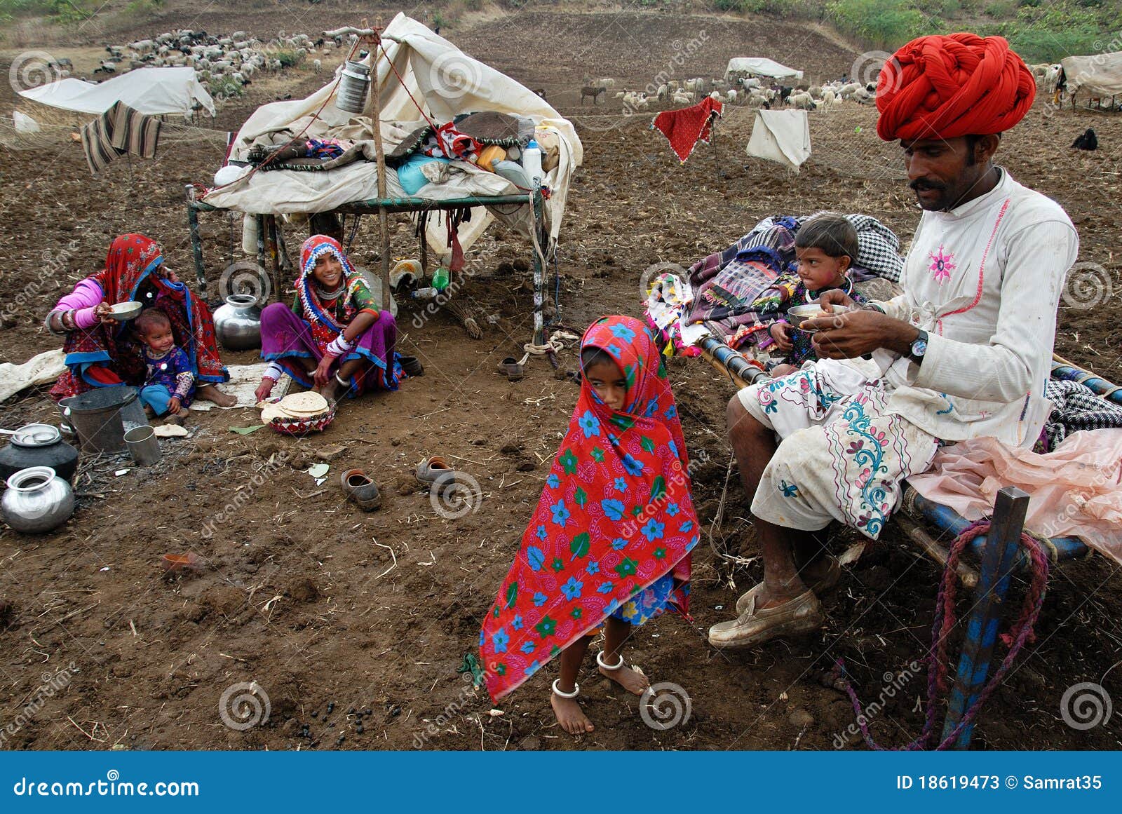 Nomad People in India editorial stock photo. Image of diversity - 18619473
