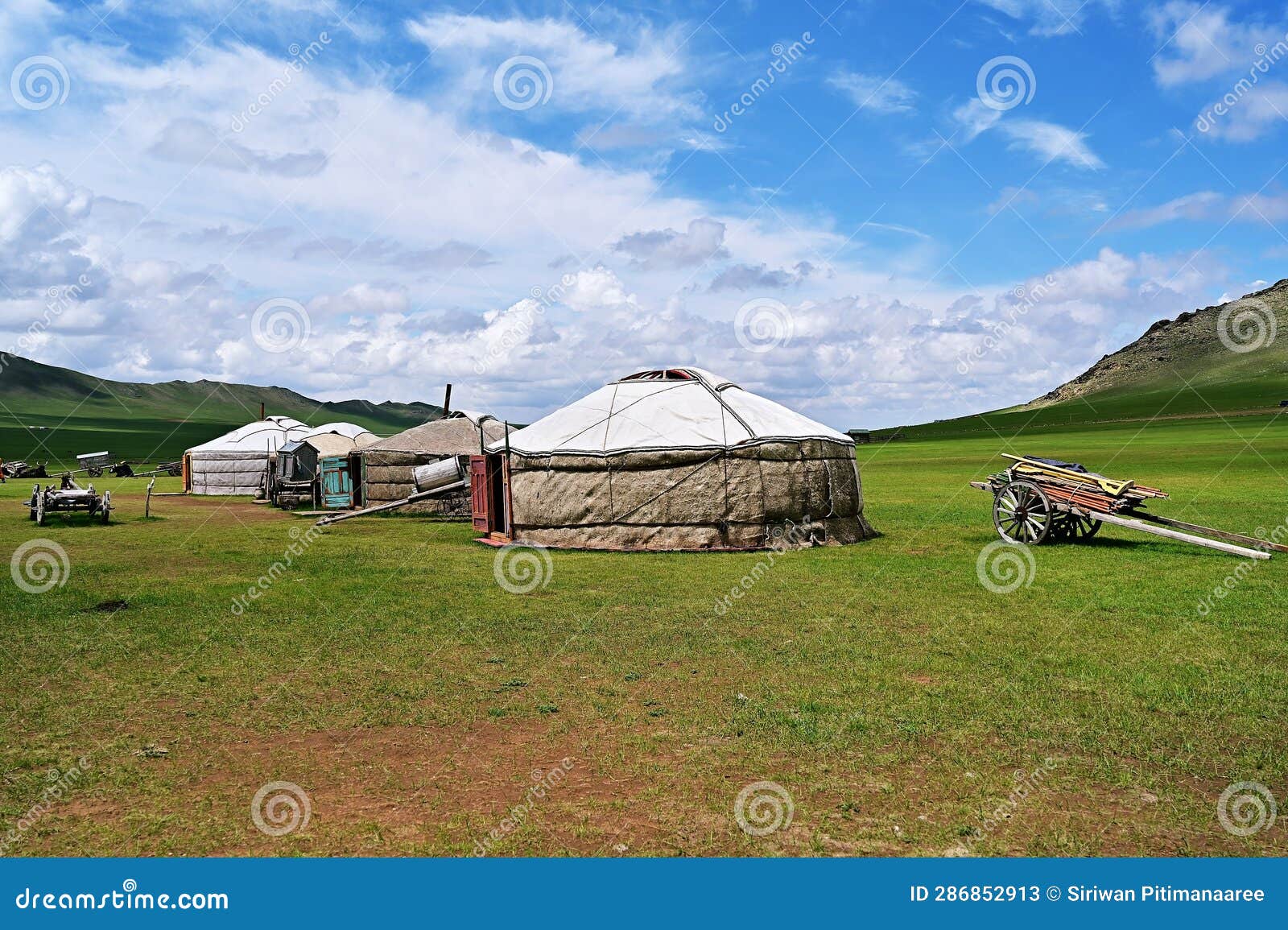 Nomad s Ger stock image. Image of grassland, home, yurt - 286852913
