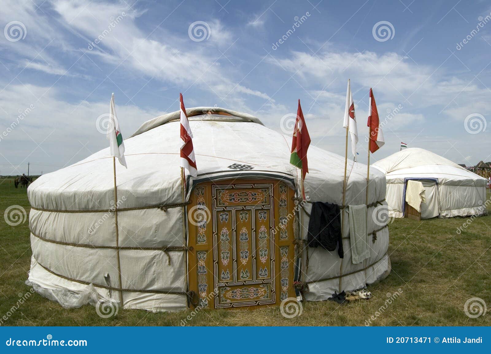 Nomadic Tent, Bosztorpuszta, Hungary Stock Image - Image of asian ...