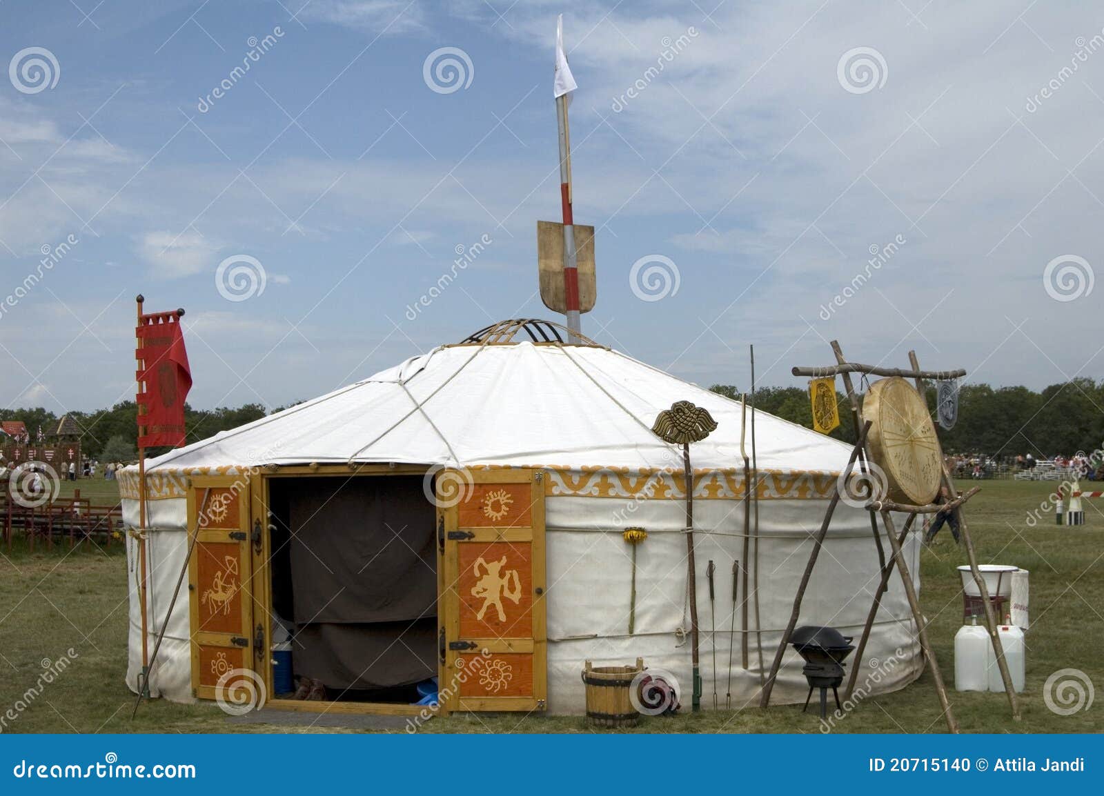 Nomadic Tent, Bosztorpuszta, Hungary Stock Photo - Image of agriculture ...