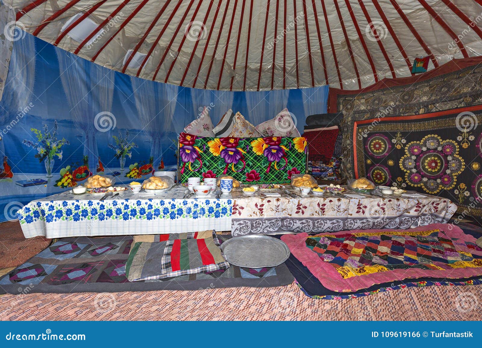 Nomadic Tent, Kazakhstan. stock photo. Image of asia - 109619166