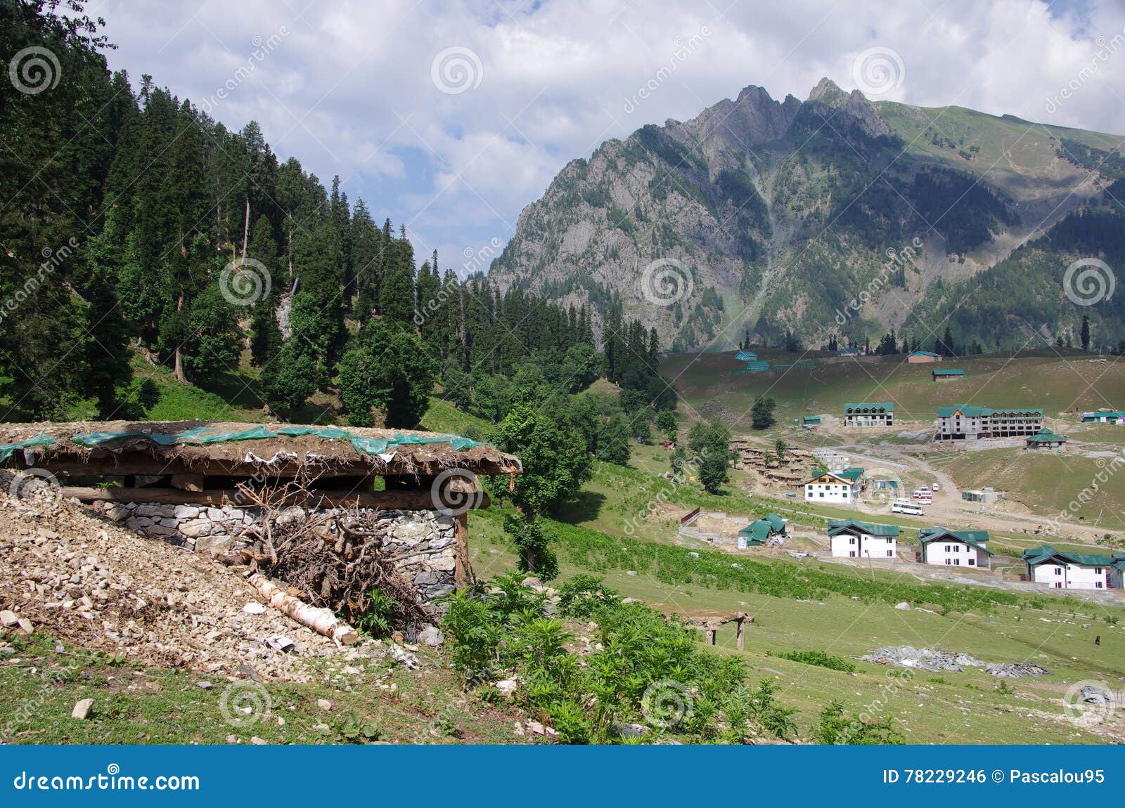Nomadic Village in Sonamarg in Kashmir, India Stock Photo - Image of ...