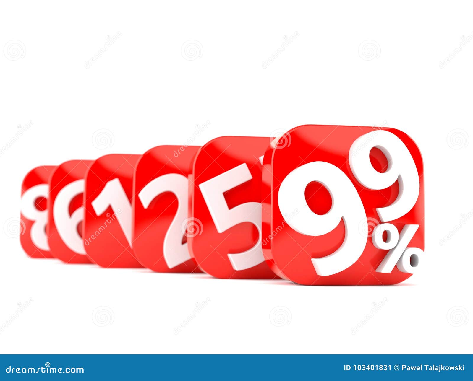 Nombres Avec Des Symboles De Pour Cent Illustration Stock ...