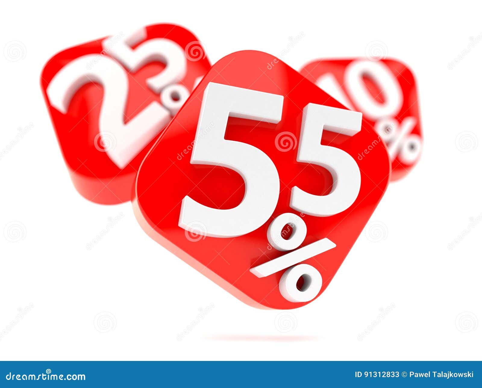 Nombres Avec Des Symboles De Pour Cent Illustration Stock ...