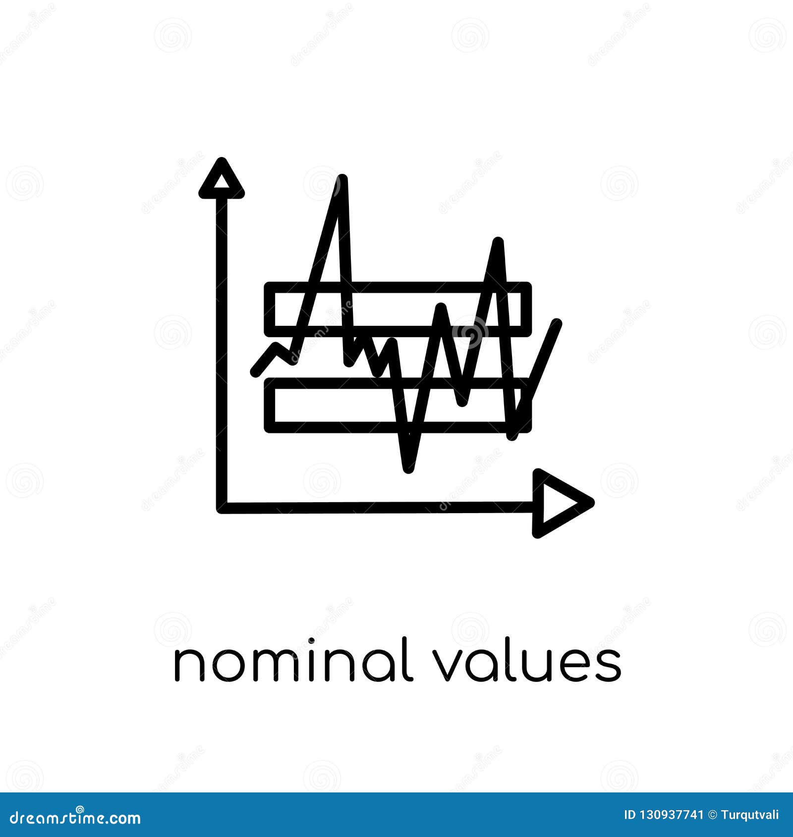 Nominal Values Icon. Trendy Flat Vector Nominal Values Icon On W ...