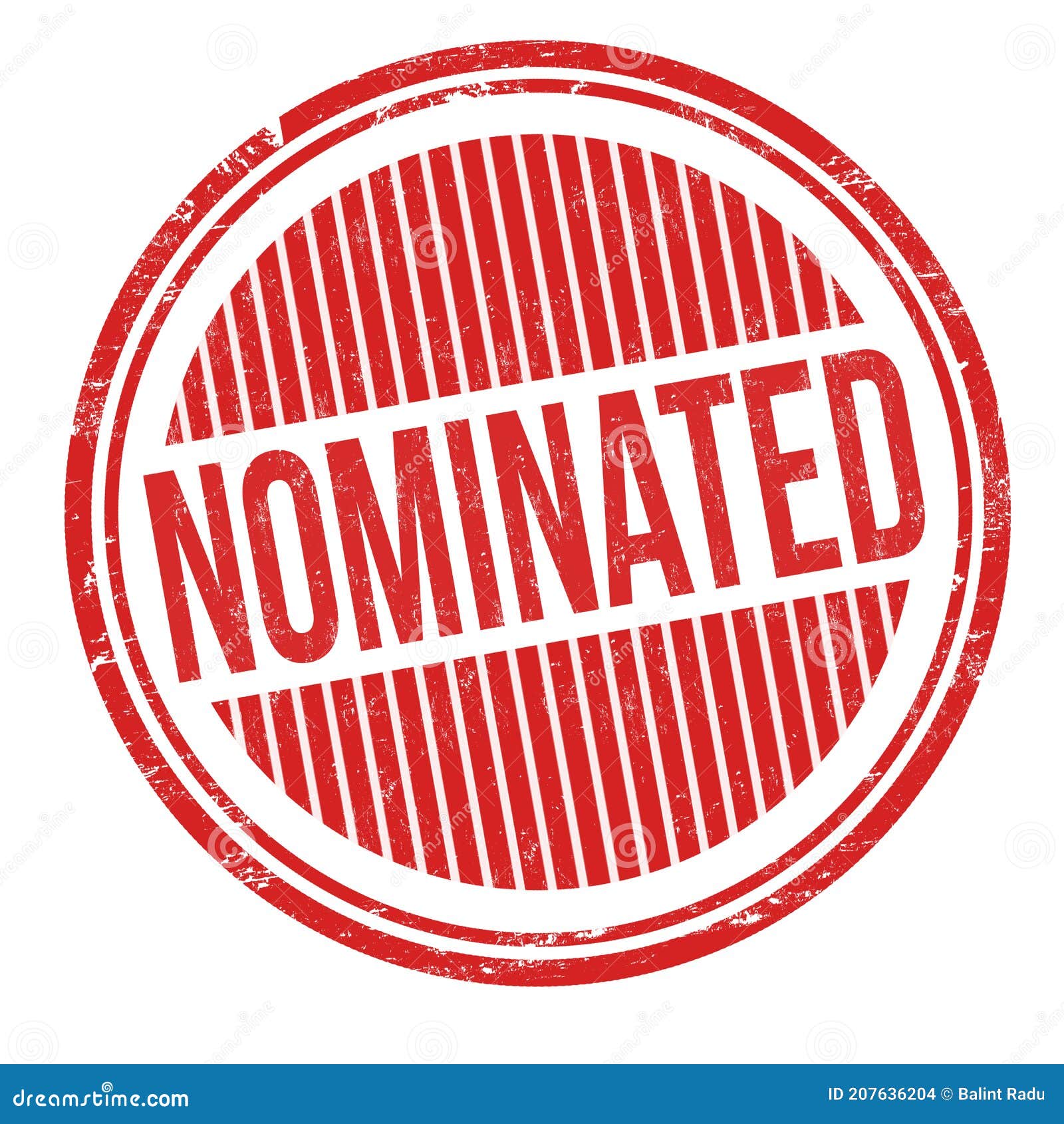 Nominated Grunge Rubber Stamp Stock Vector - Illustration of imprint ...