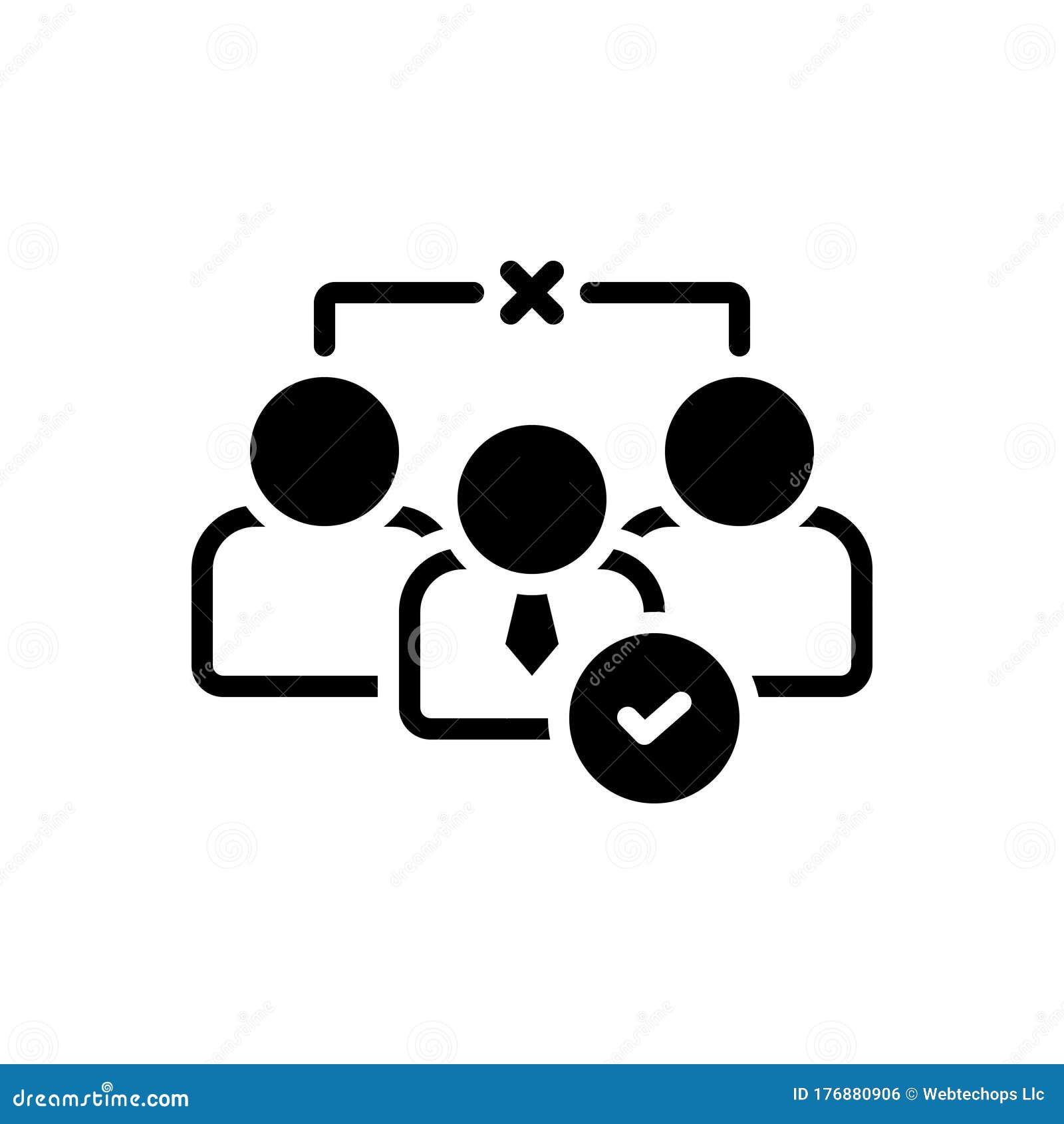 Black Solid Icon for Nomination, Enrolment and Select Stock Vector ...