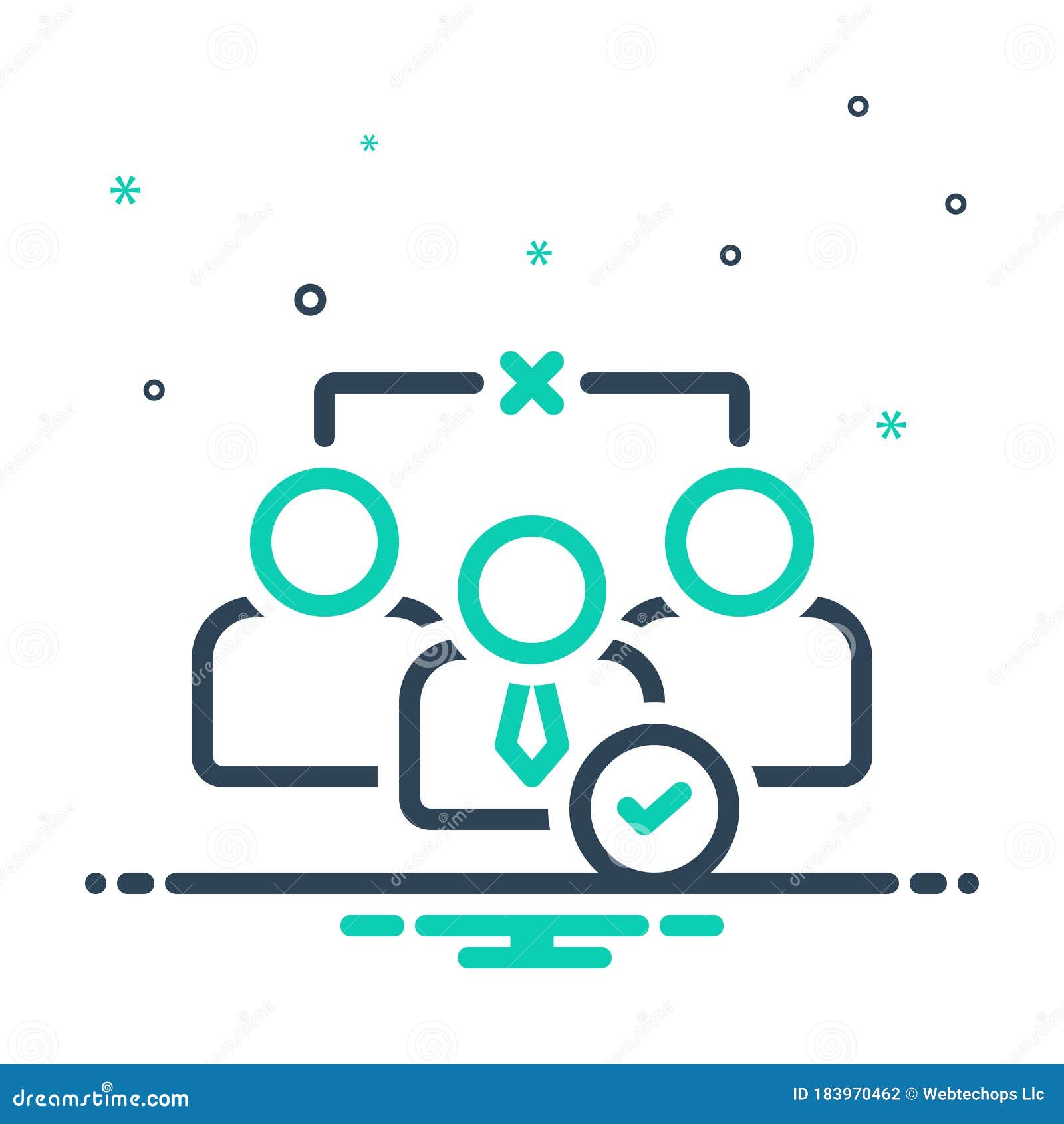 Mix Icon for Nomination, Enrolment and Select Stock Vector ...