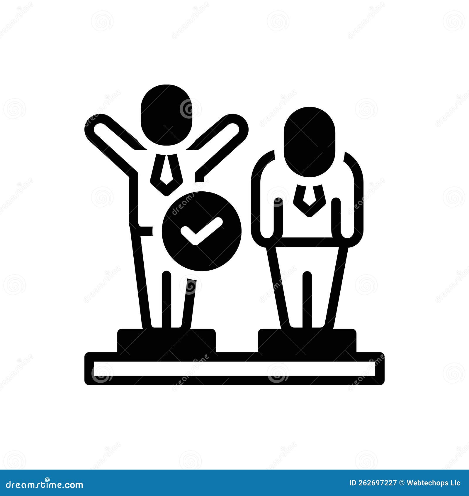 Black Solid Icon for Nominations, Enrolment and Employee Stock Vector ...