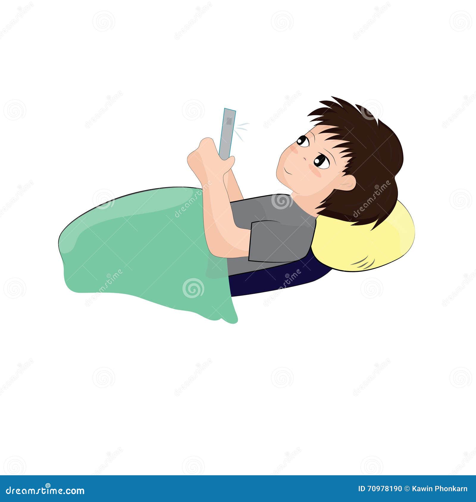 Nomophobia stock vector. Illustration of problem, addict - 70978190