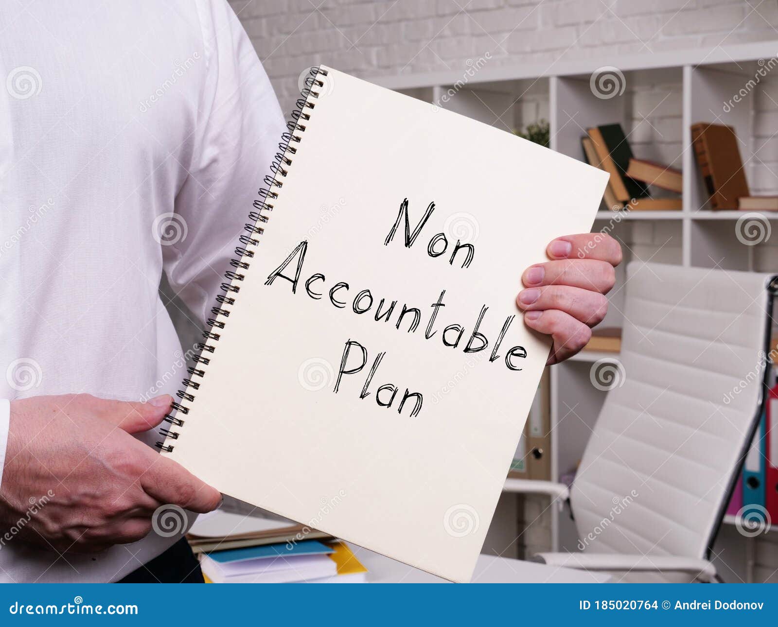 Non-Accountable Plan is Shown on the Conceptual Business Photo Stock ...