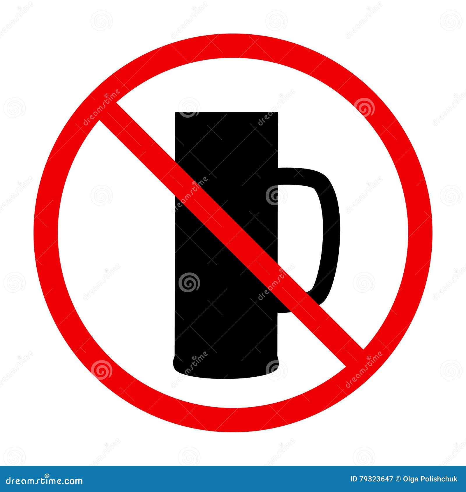 Non alcohol symbol stock vector. Illustration of alcohol - 79323647