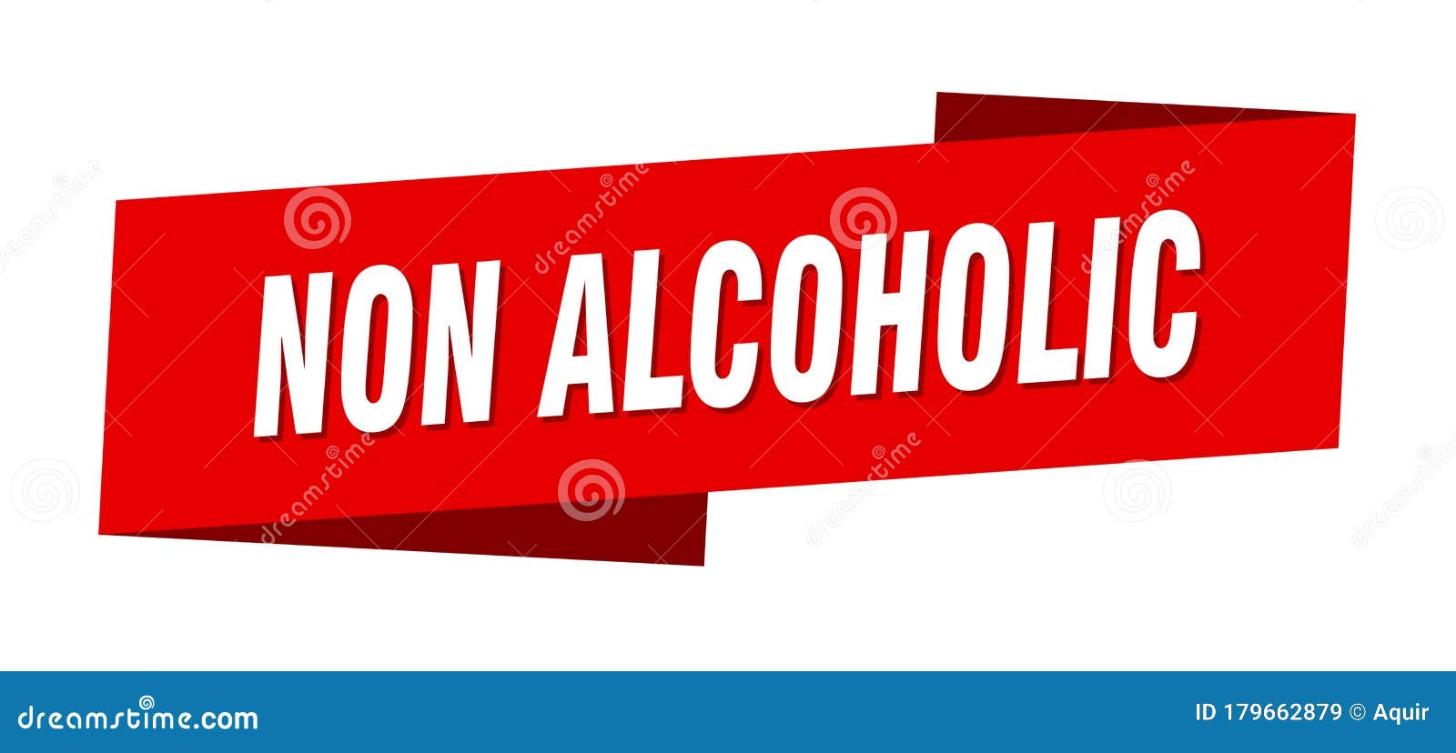 Non Alcoholic Banner Template. Non Alcoholic Ribbon Label Stock Vector ...